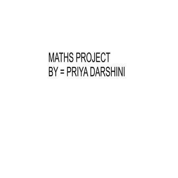 Maths project | PPT