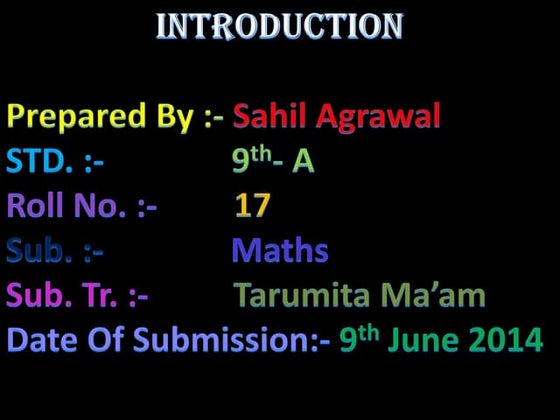 Rational and irrational numbers | PPTX