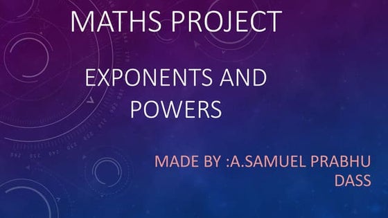 Laws Of Exponents | PPT | Physics | Science