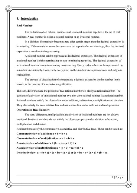 NUMBER SYSTEM CLASS-IX | PPTX