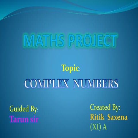 Maths project | PPTX