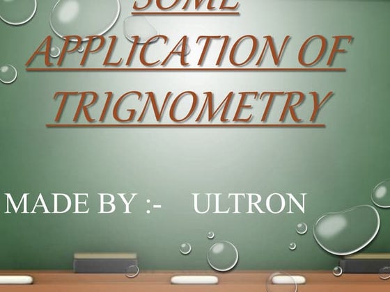 Trigonometry project | PPTX