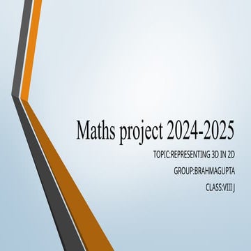 Maths project 2024 for mathematics grade 8 | PPT