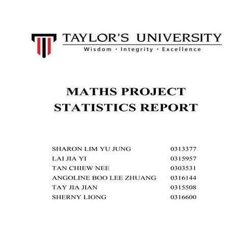Maths project (report) | DOCX