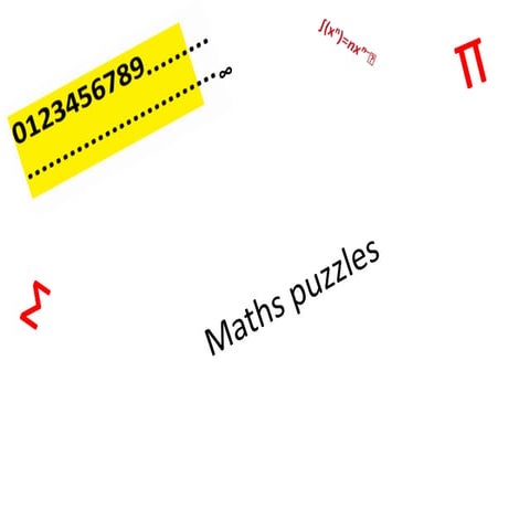 Maths puzzles | PPTX