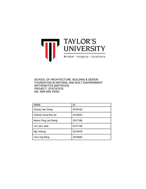 Maths Report Pdf