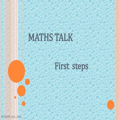 Maths talk 1.0 | PPT