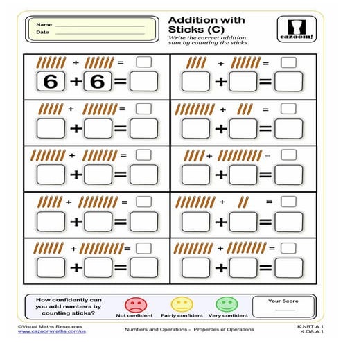 Grade 1 Mathematics activities of 1 digit | DOCX