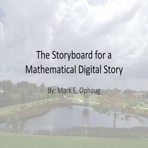 Math Storytelling Storyboard | PPT
