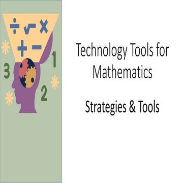 Math Strategies & Tools | PPTX | Educational Assessment | Education