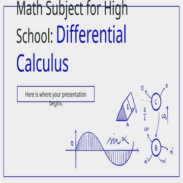 Math Subject for High School_ Differential Calculus by Slidesgo.pptx