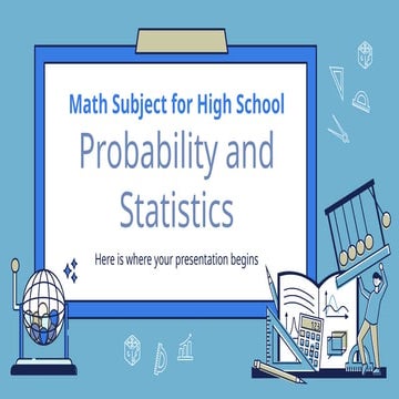Math Subject for High School_ Probability and Statistics Blue by ...