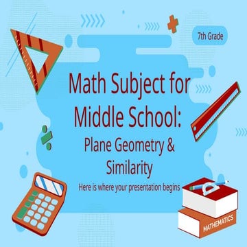 Math Subject for Middle School - 7th Grade_ Plane Geometry & Similarity ...