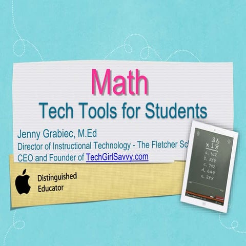 Math tech tools | PPTX