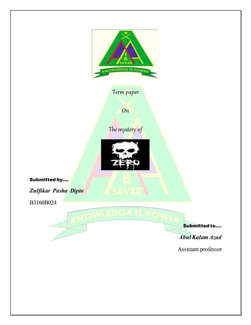 History of Zero - Mathematics | PPTX