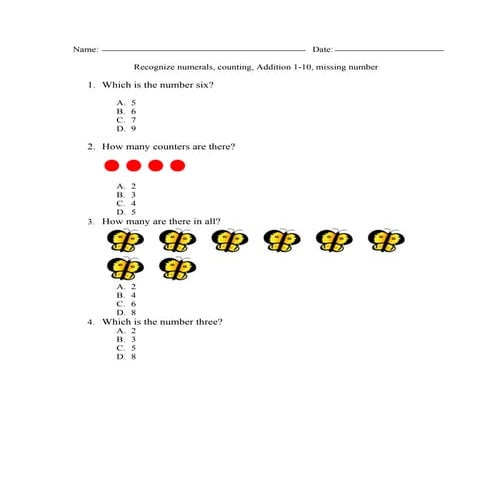 MATHEMATICS YEAR 1 QUESTIONS