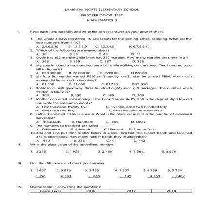 RAPID-MATH-ASSESMENT. for grade 4 to 6pptx | PPTX