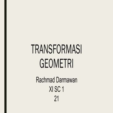 Math transformasi | PPT
