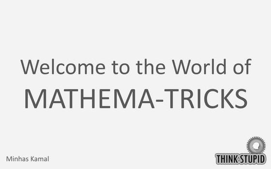 Tips & Tricks in mathematics | PPTX