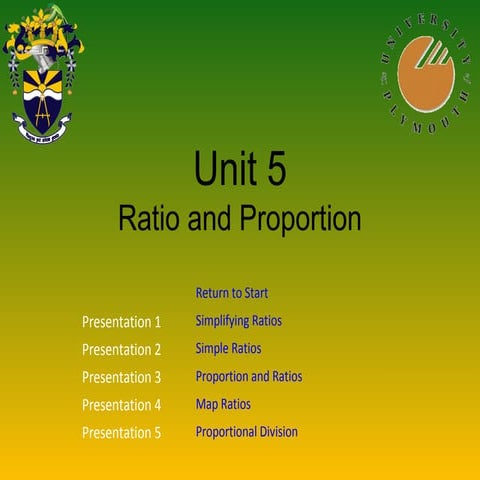 Math unit5 ratio and proportion | PPT