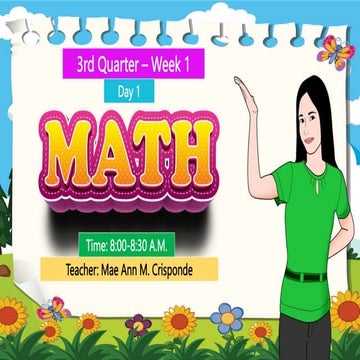 A demo power point presentation in Mathematics Grade 1 | PPTX