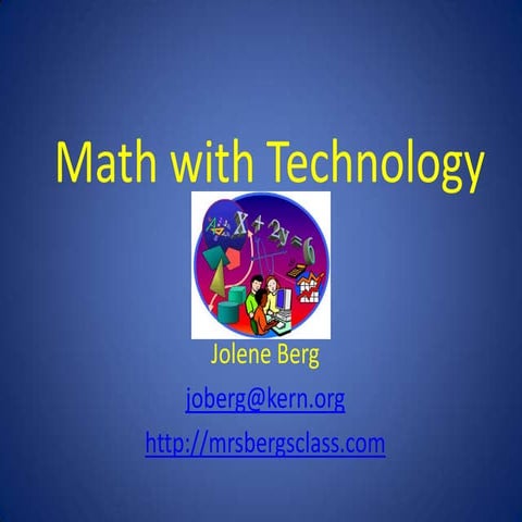 Math with technology | PPTX | Tablets and E-readers | Consumer Electronics