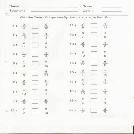 Worksheets F6 F7 | PDF