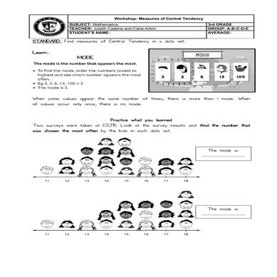 Mode and range workshop | PDF