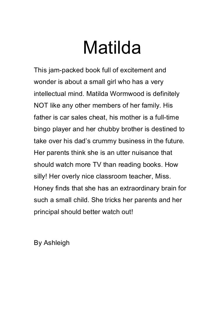Matilda Book Review matilda-book-review