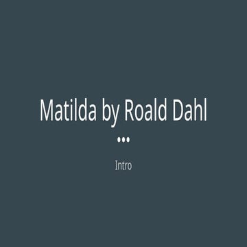 Matilda | PPT