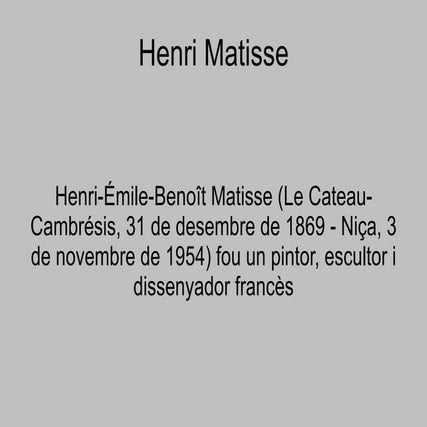 Matisse, Henri | ODP | Fine Art