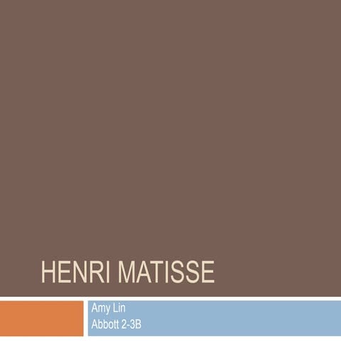 Henri matisse artworks | PPTX