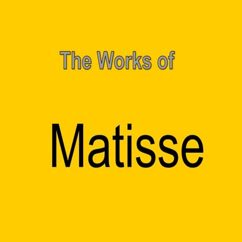 Modern Matisse | PPT