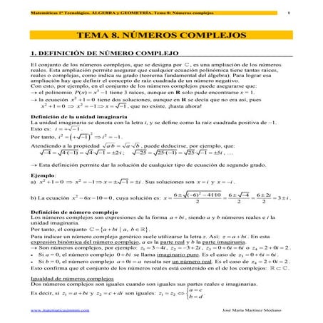 Presentación números complejos imaginarios.pdf