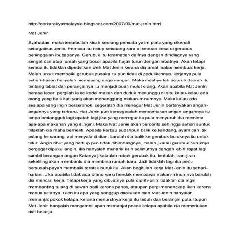 Mat jenin | DOCX