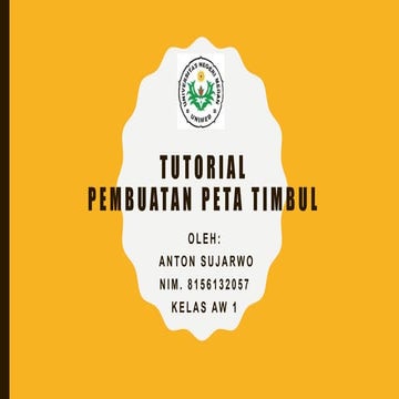 camtasia tutorial pembuatan peta timbul | PPTX