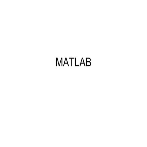 Matlab | PPT