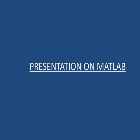 Matlab Ppt