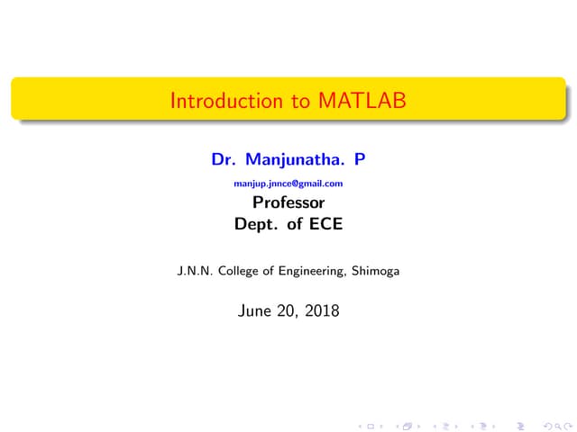 Matlab for beginners, Introduction, signal processing | PDF Matlab for beginners, Introduction, signal processing | PDF