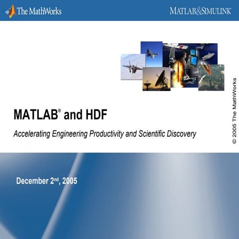 MATLAB and HDF | PPT