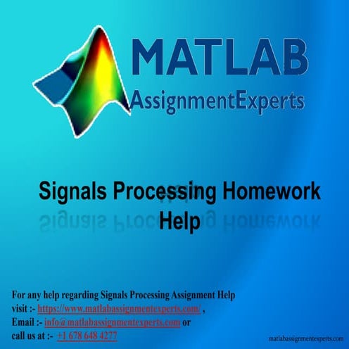 Signals Processing Homework Help Ppt