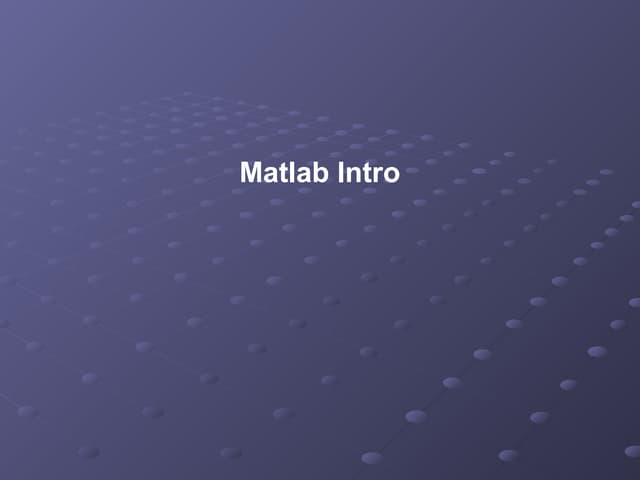 Matlab Introduction Simulink And Basics Ds Ppt 4526