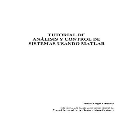 Matlab tutorial control | PDF