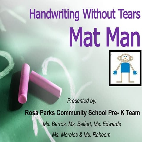 Mat Man Final .pptx handwriting without tears | PPTX