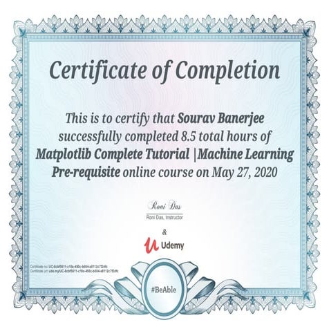 Matplotlib Complete Tutorial Machine Learning Pre Requisite Ppt