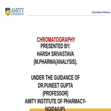 MAT presentation Thin Layer Chromatography | PPTX