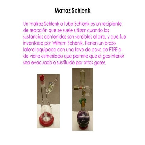 Matraz schlenk | PPT