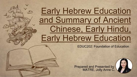 early Hebrew education | PPT