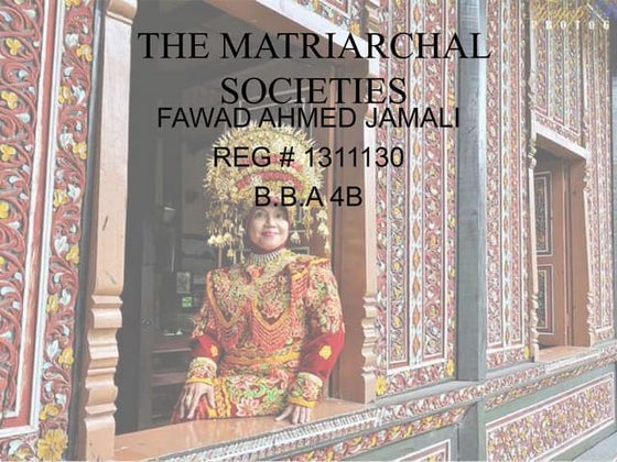 The Matriarchal Society | PPT