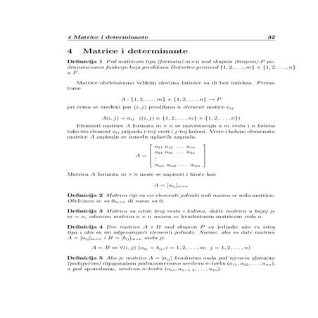 Matrice i determinante | PDF